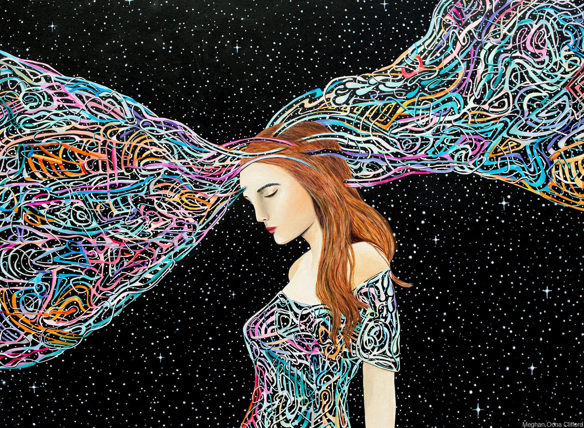 Star Dust, Meghan Oona Clifford cosmic visionary art